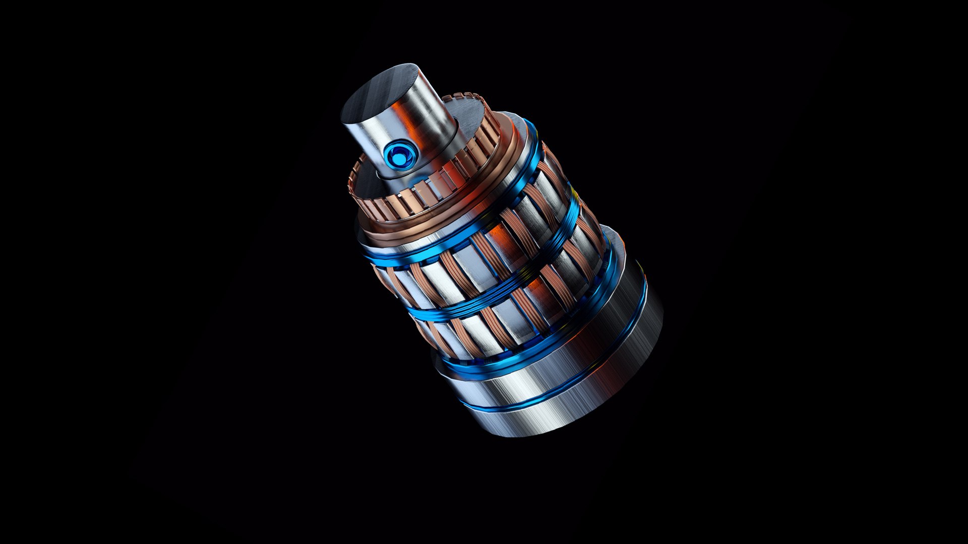 3D Electric Motor Turning Model Model - TurboSquid 2252948