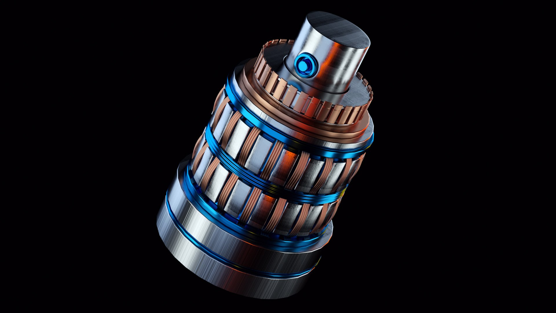 3D Electric Motor Turning Model Model - TurboSquid 2252948