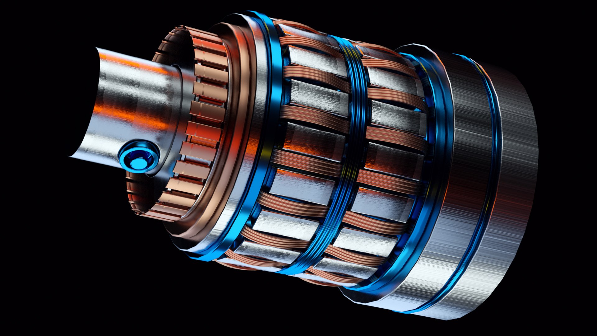 3D Electric Motor Turning Model Model - TurboSquid 2252948