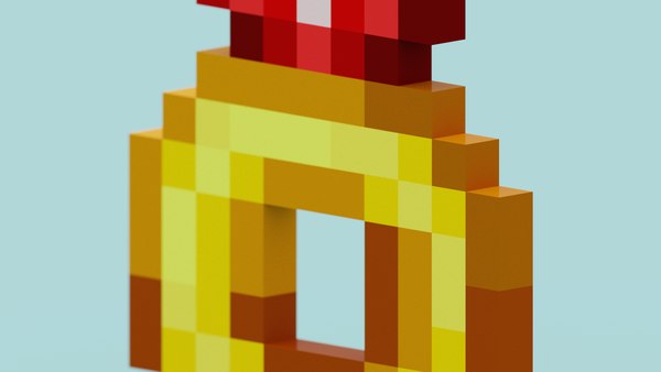 마인크래프트 반지 3D 모델 - TurboSquid 2151777