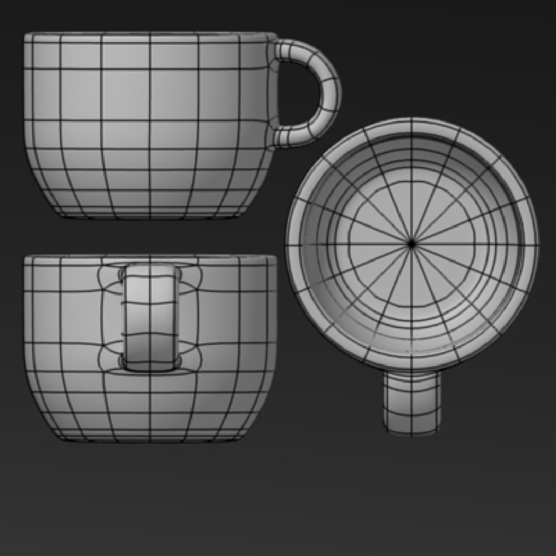 3d plate cup model