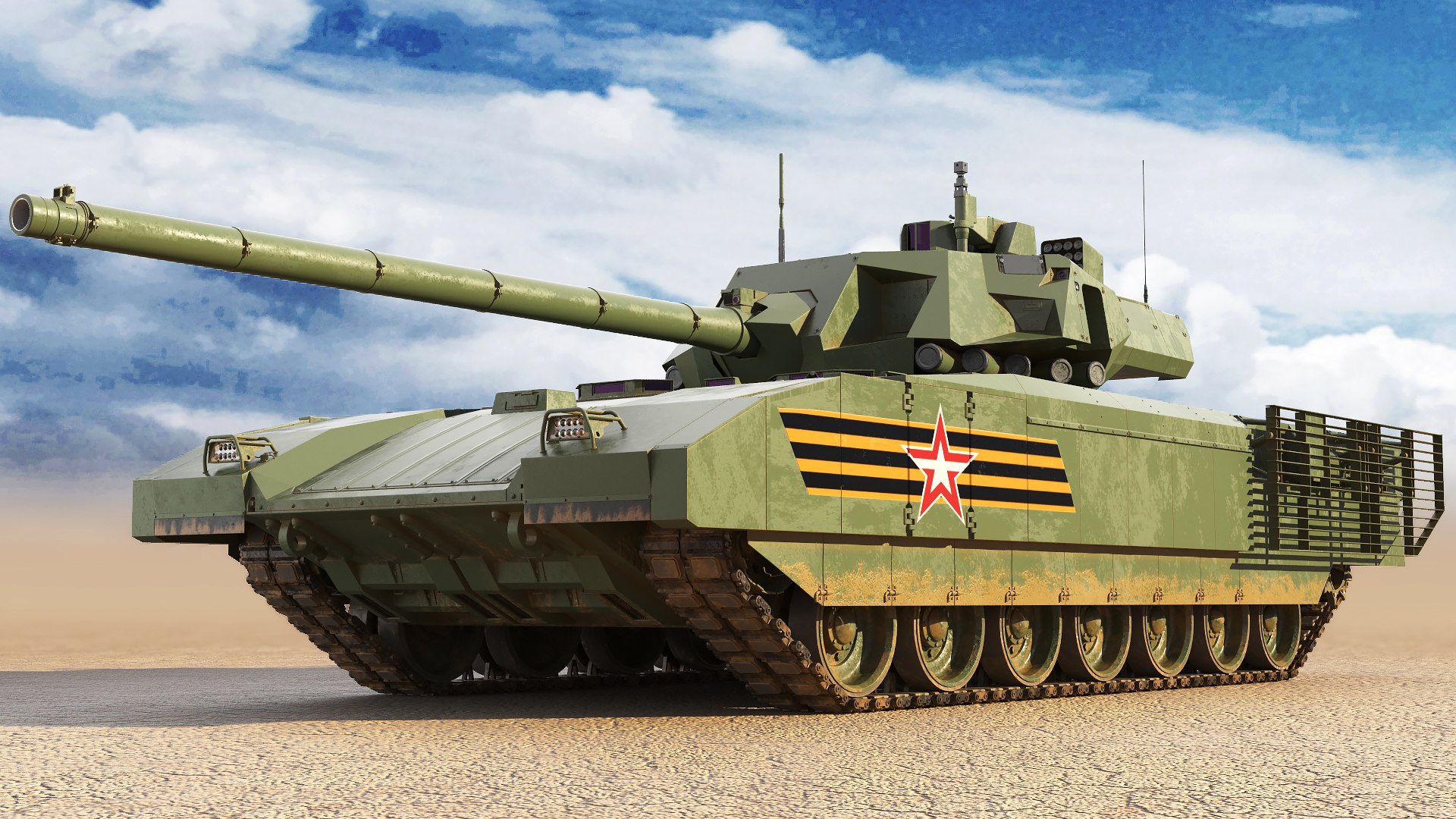 3D T-14 Armata Russian Main Model - TurboSquid 1487253