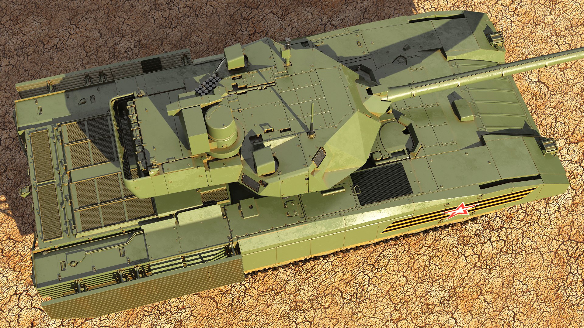3D T-14 Armata Russian Main Model - TurboSquid 1487253