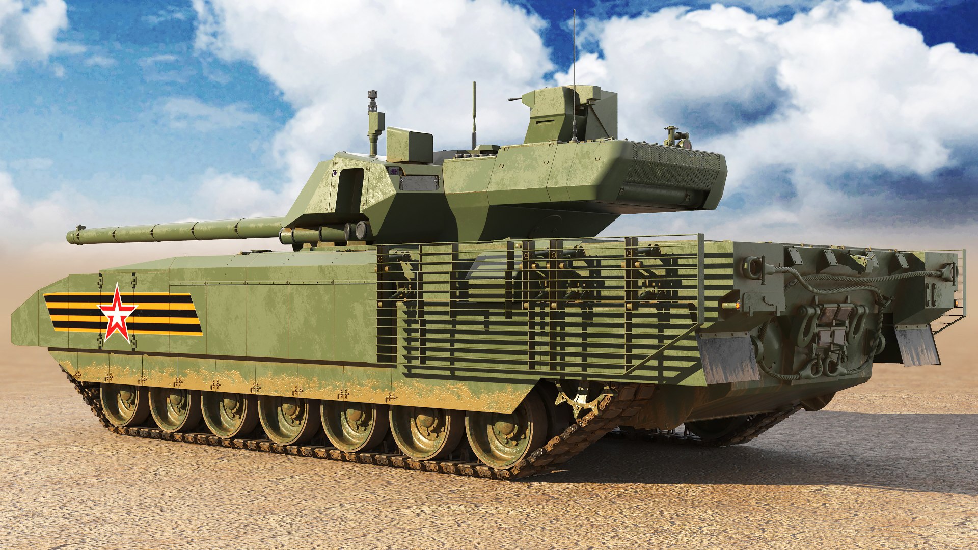 3D T-14 Armata Russian Main Model - TurboSquid 1487253