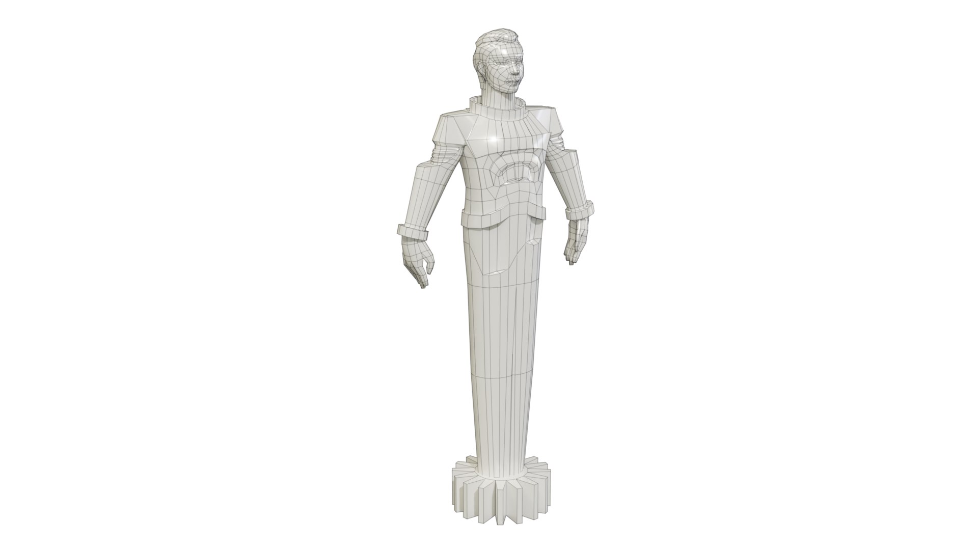 3D Trophy Spaceman Statue - TurboSquid 2246959
