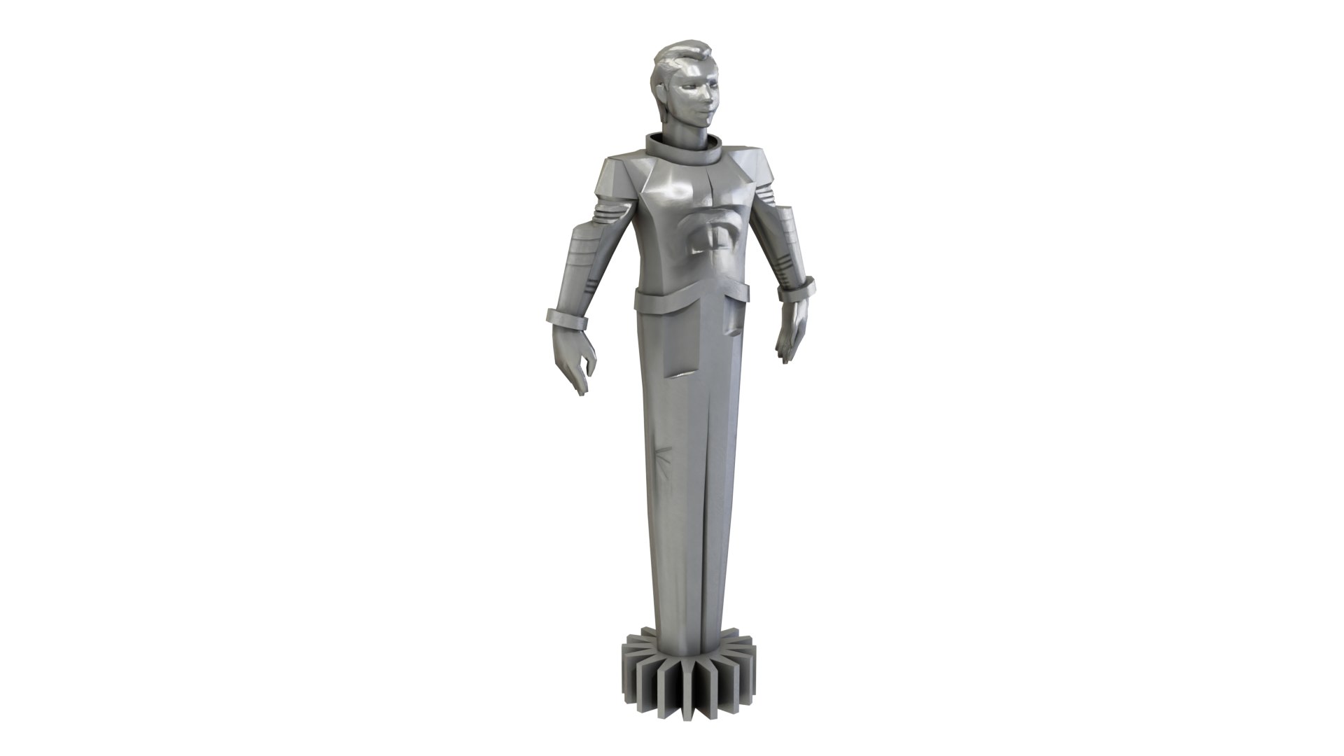 3D Trophy Spaceman Statue - TurboSquid 2246959