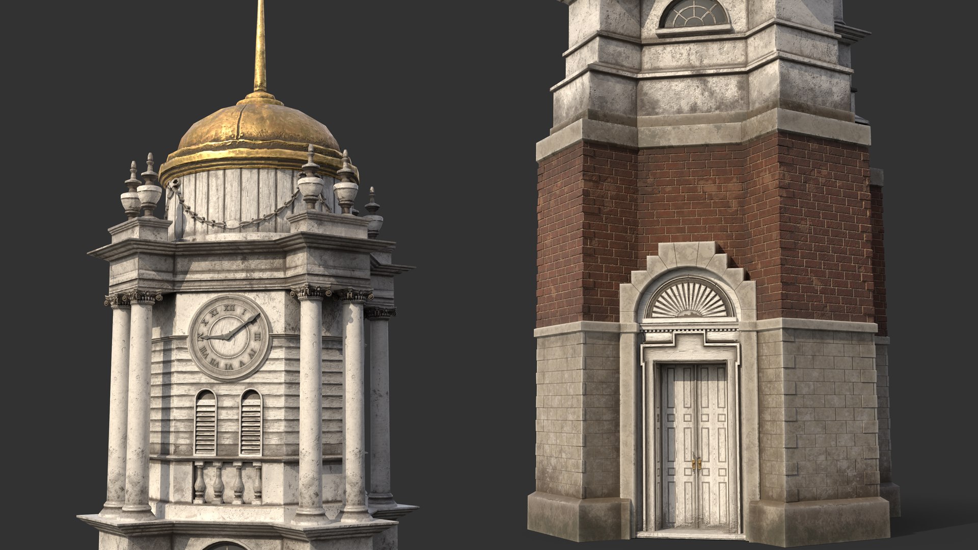 Tower Clock Model - TurboSquid 2269904