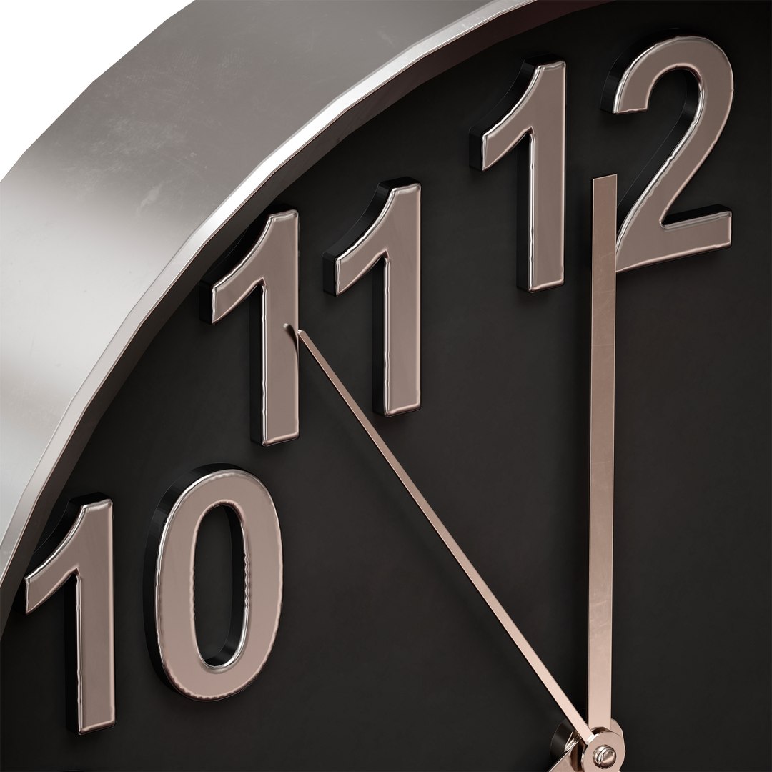 3D Round Wall Clock Model - TurboSquid 1964181