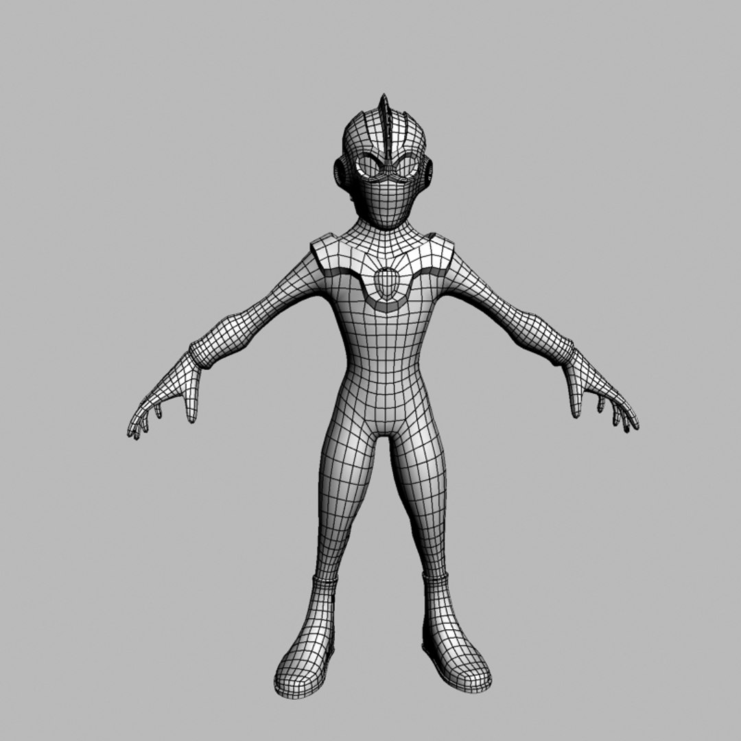 Humanoid Character Ultraseven 3d Model