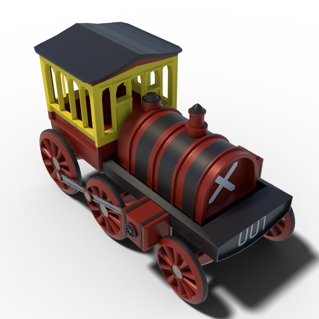 Toy Train Engine Model - TurboSquid 2078906