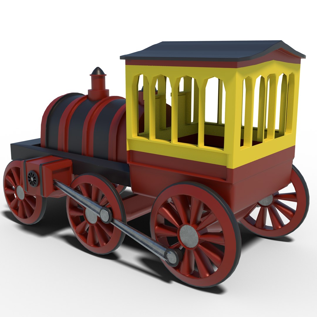Toy Train Engine Model - TurboSquid 2078906