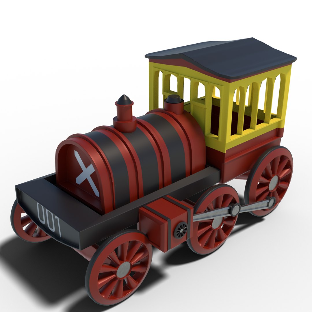 Toy Train Engine Model - TurboSquid 2078906