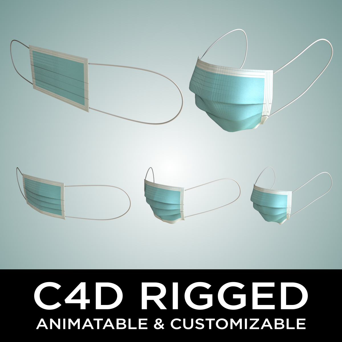 Customizable animatable face mask 3D - TurboSquid 1587343