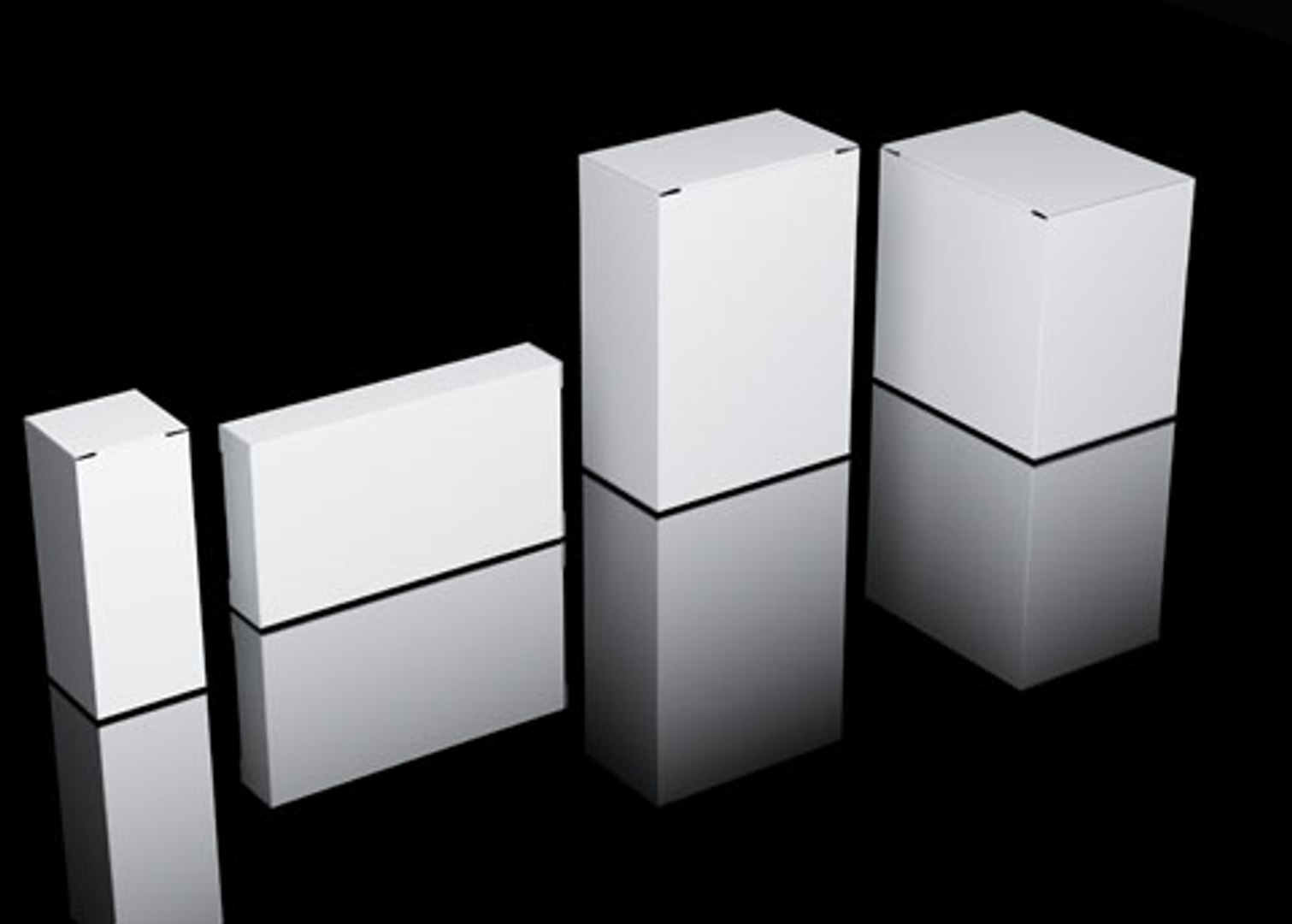 Folding Boxes 3d Model