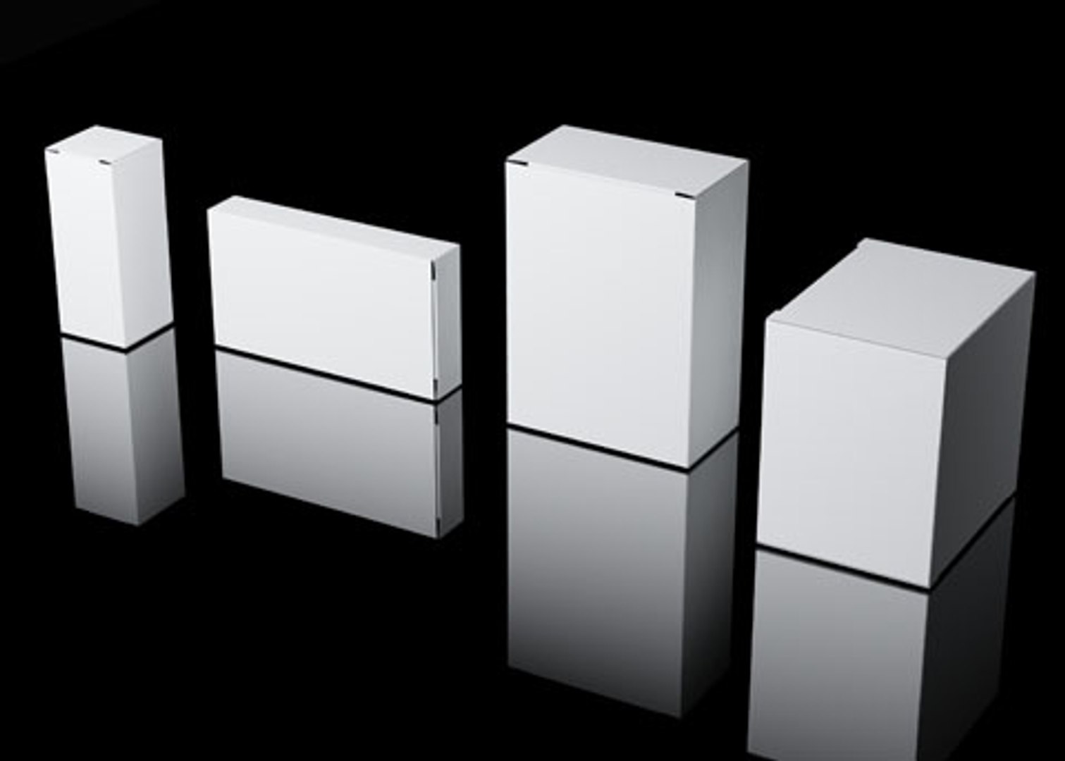 Folding Boxes 3d Model