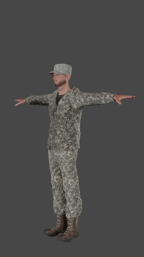 3D Man Soldier 03 Low-poly - TurboSquid 1584154