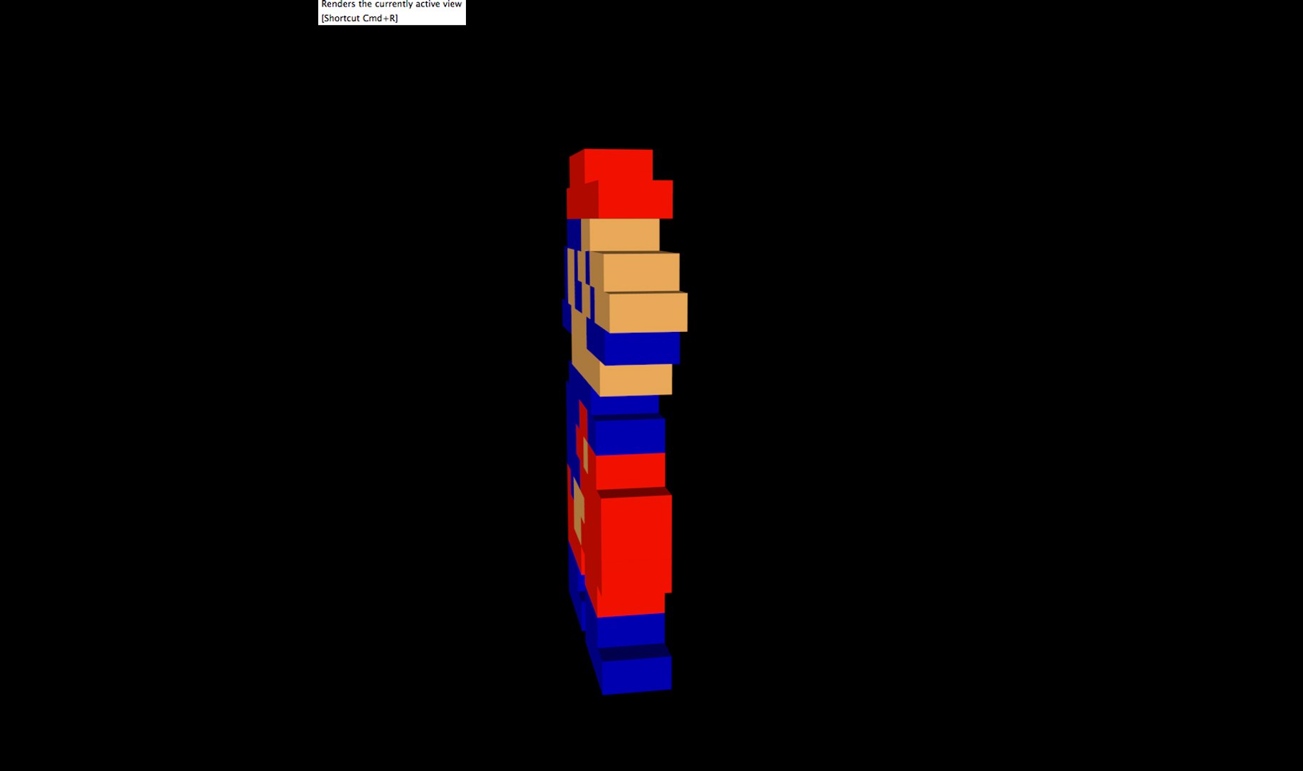 3d mario - sprite