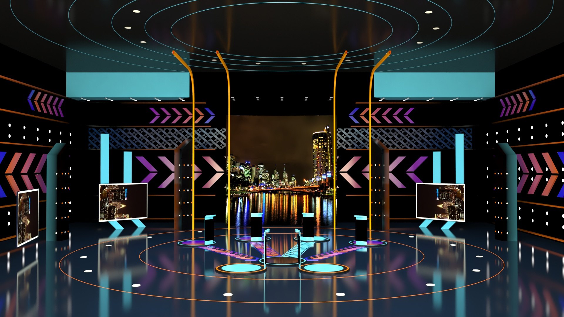 Tv Studio Competition Design 3D - TurboSquid 1905778