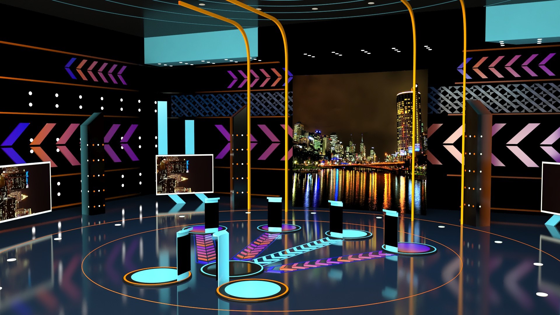 Tv Studio Competition Design 3D - TurboSquid 1905778