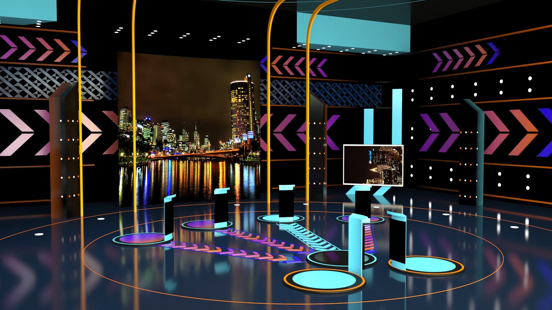 Tv Studio Competition Design 3D - TurboSquid 1905778