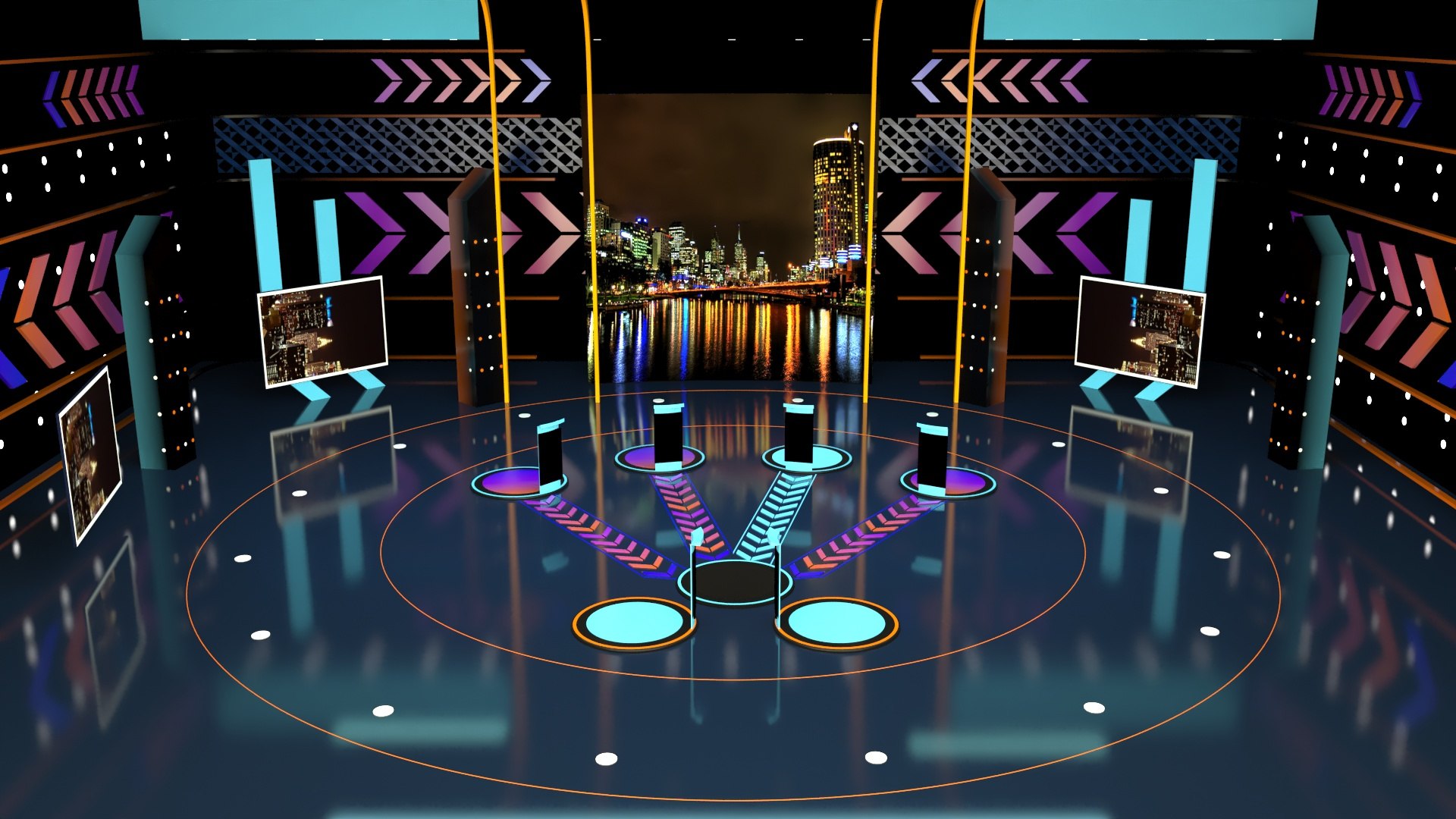 Tv Studio Competition Design 3D - TurboSquid 1905778
