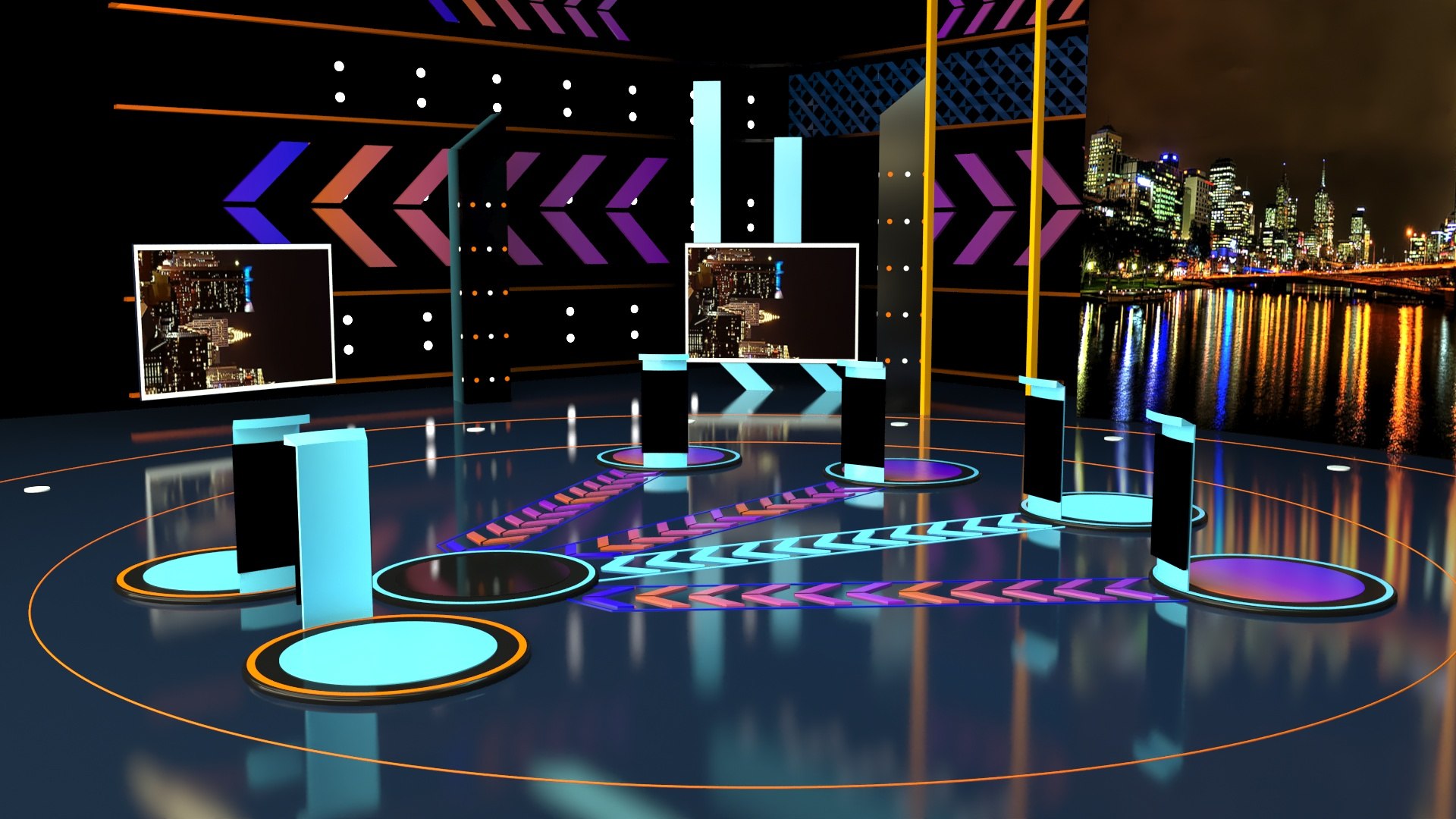 Tv Studio Competition Design 3D - TurboSquid 1905778