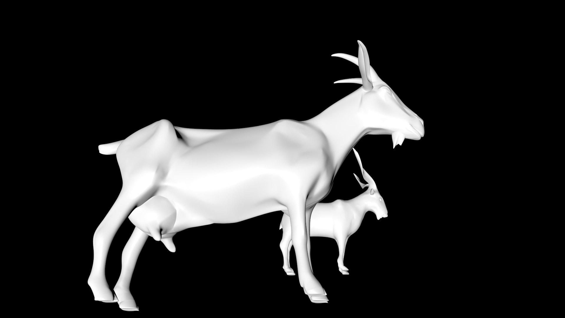 3D Goat - TurboSquid 1689115