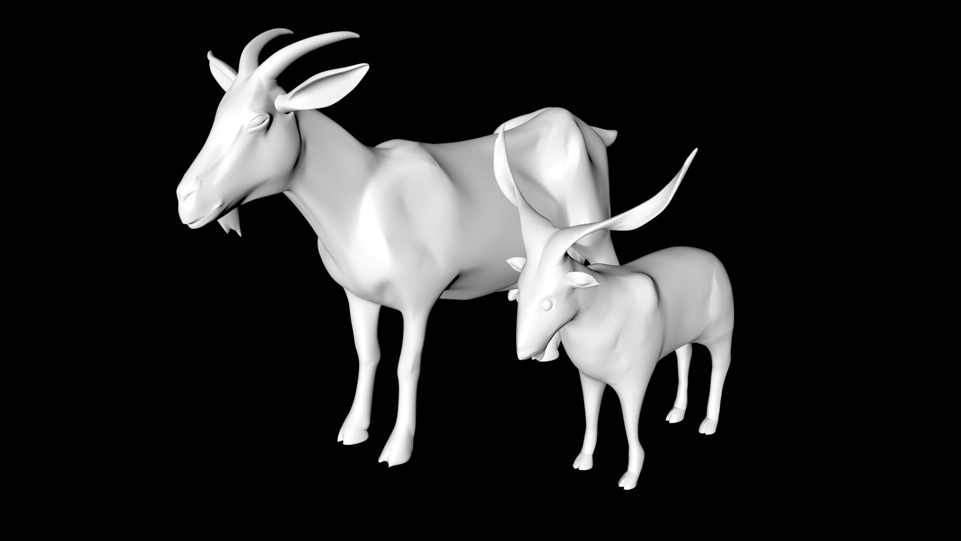 3D Goat - TurboSquid 1689115