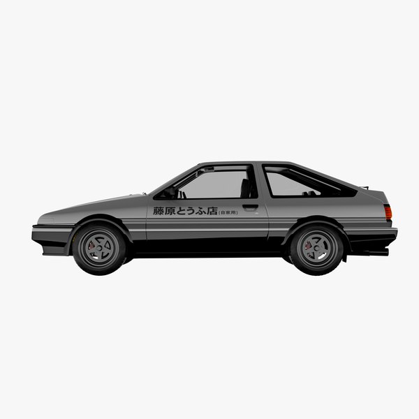 Rigged Toyota AE86 Trueno 3D model - TurboSquid 2039751