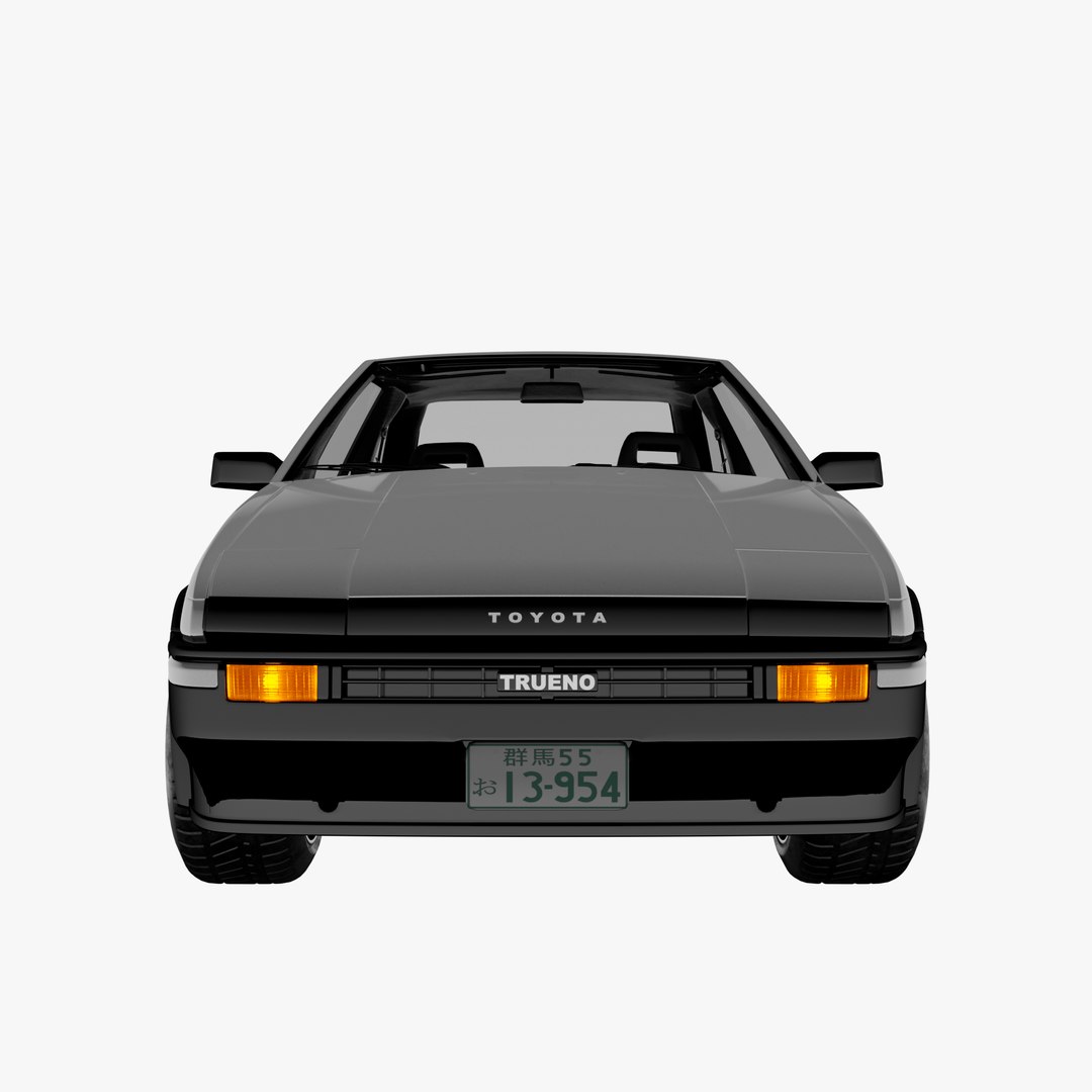 Rigged Toyota AE86 Trueno 3D Model - TurboSquid 2039751