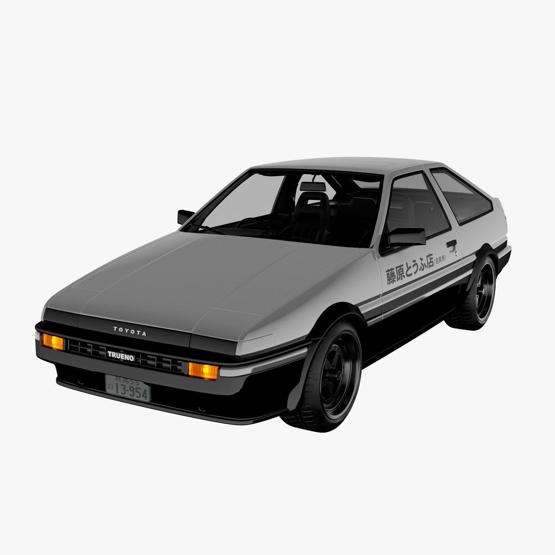 Rigged Toyota AE86 Trueno 3D Model - TurboSquid 2039751