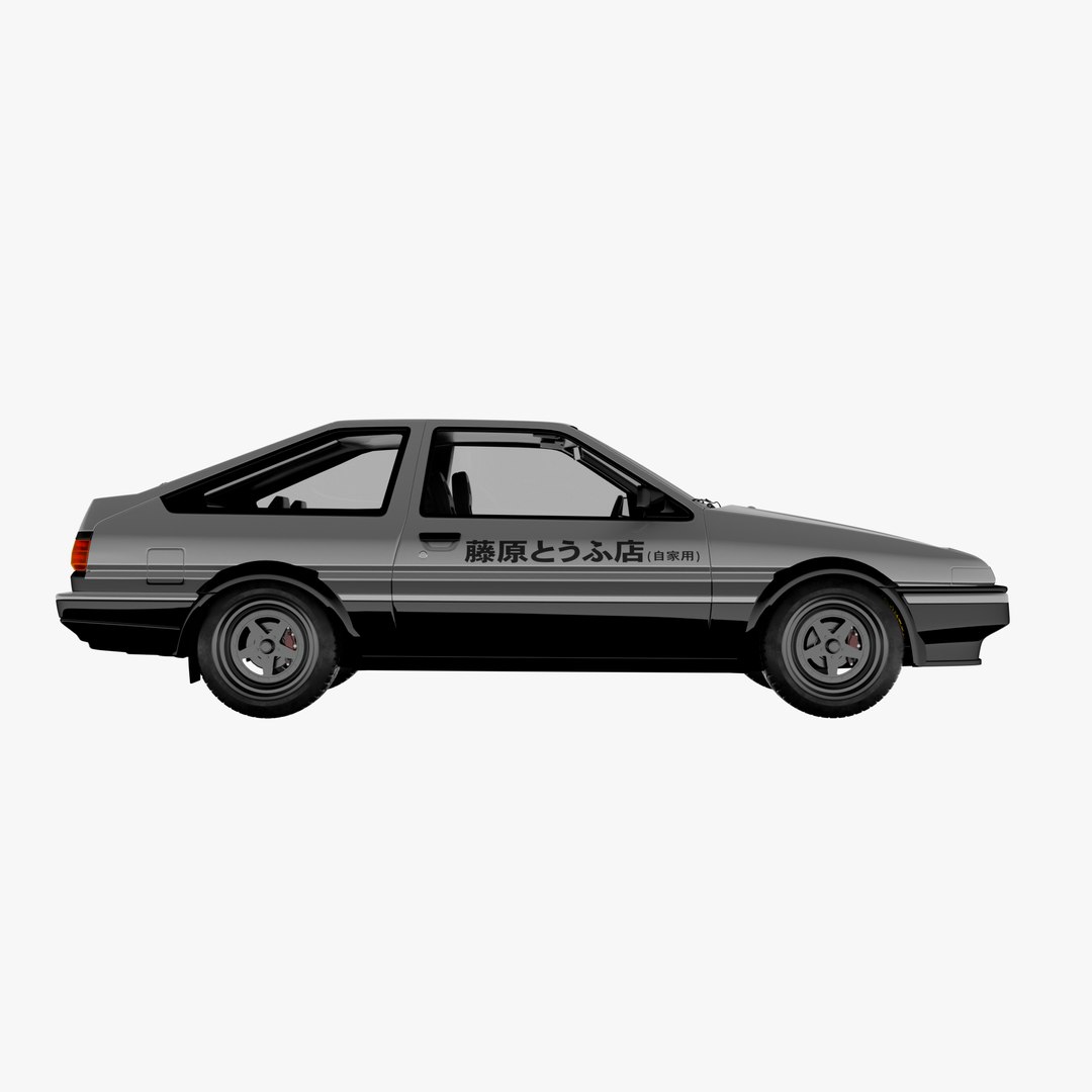 Rigged Toyota AE86 Trueno 3D Model - TurboSquid 2039751