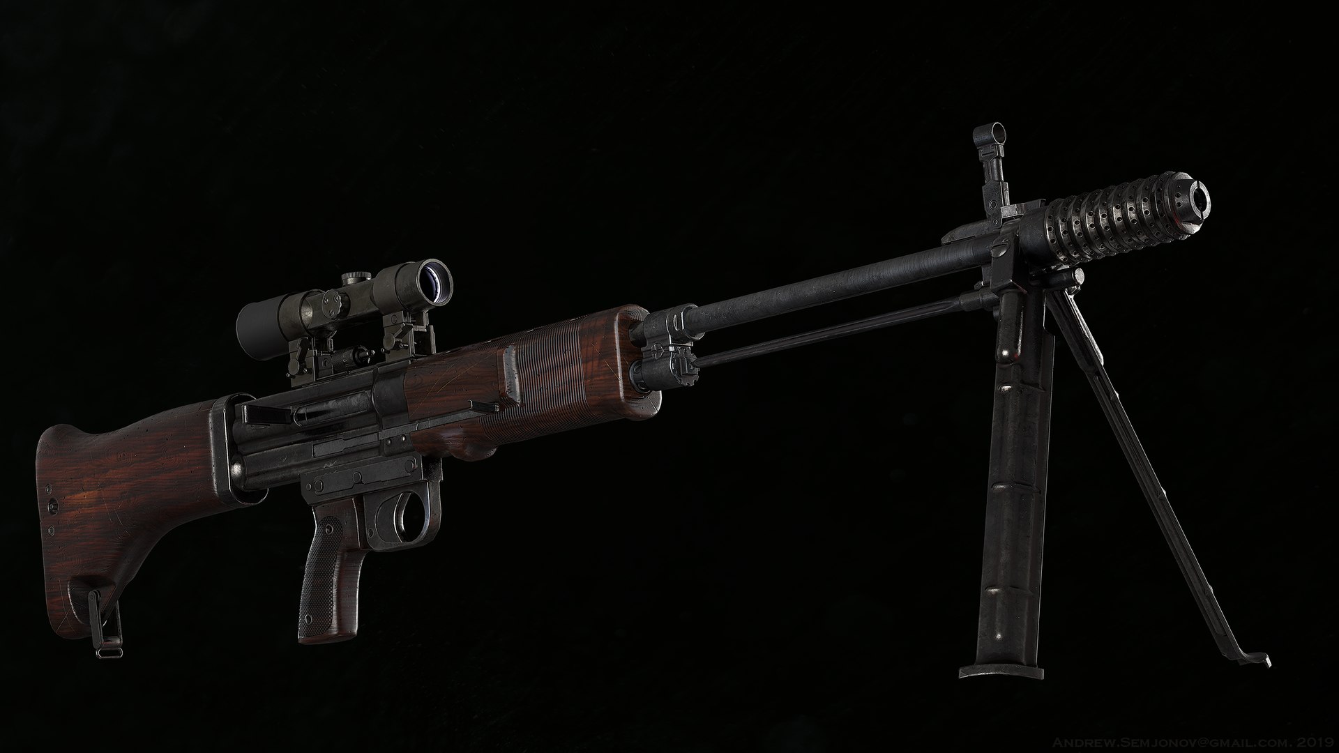 German Fg-42 Weapon Rifle 3D Model - TurboSquid 1439179