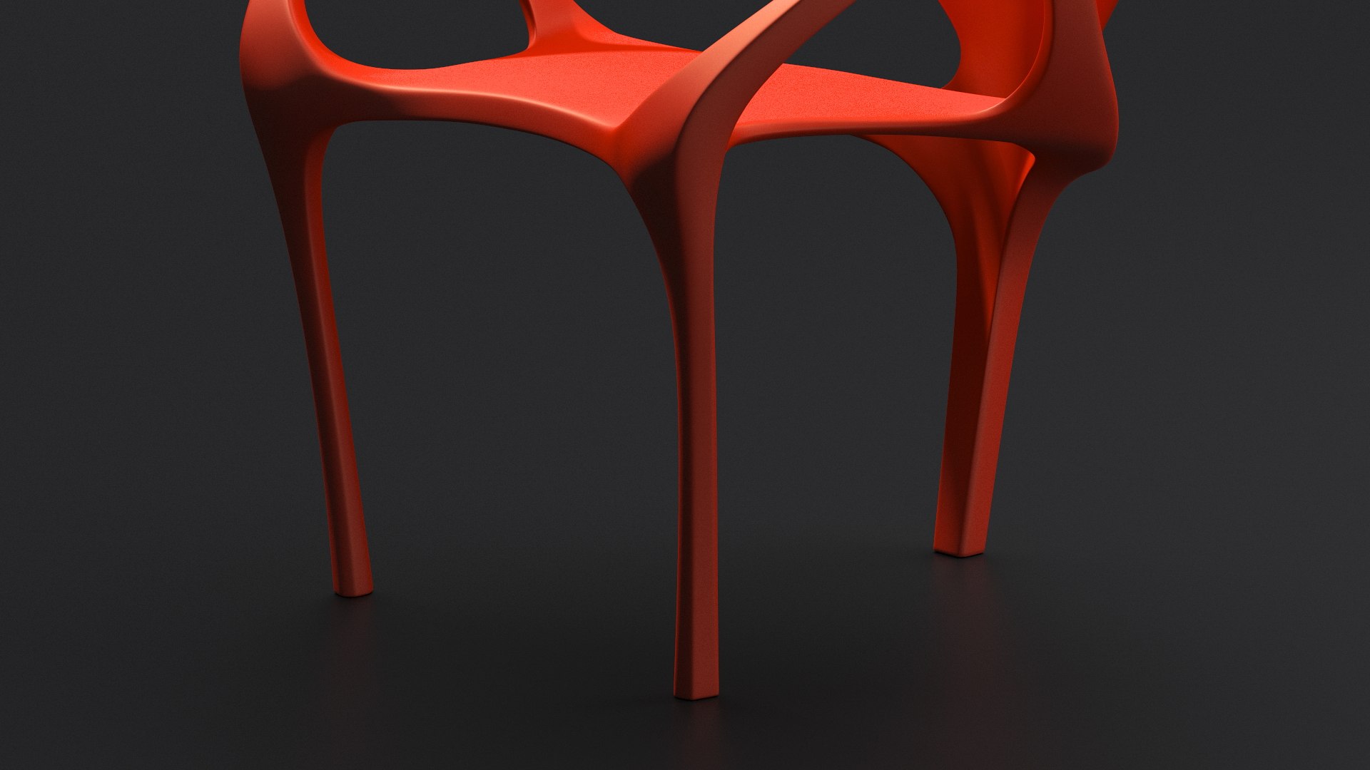 Modern Red Chair 3D - TurboSquid 1997507