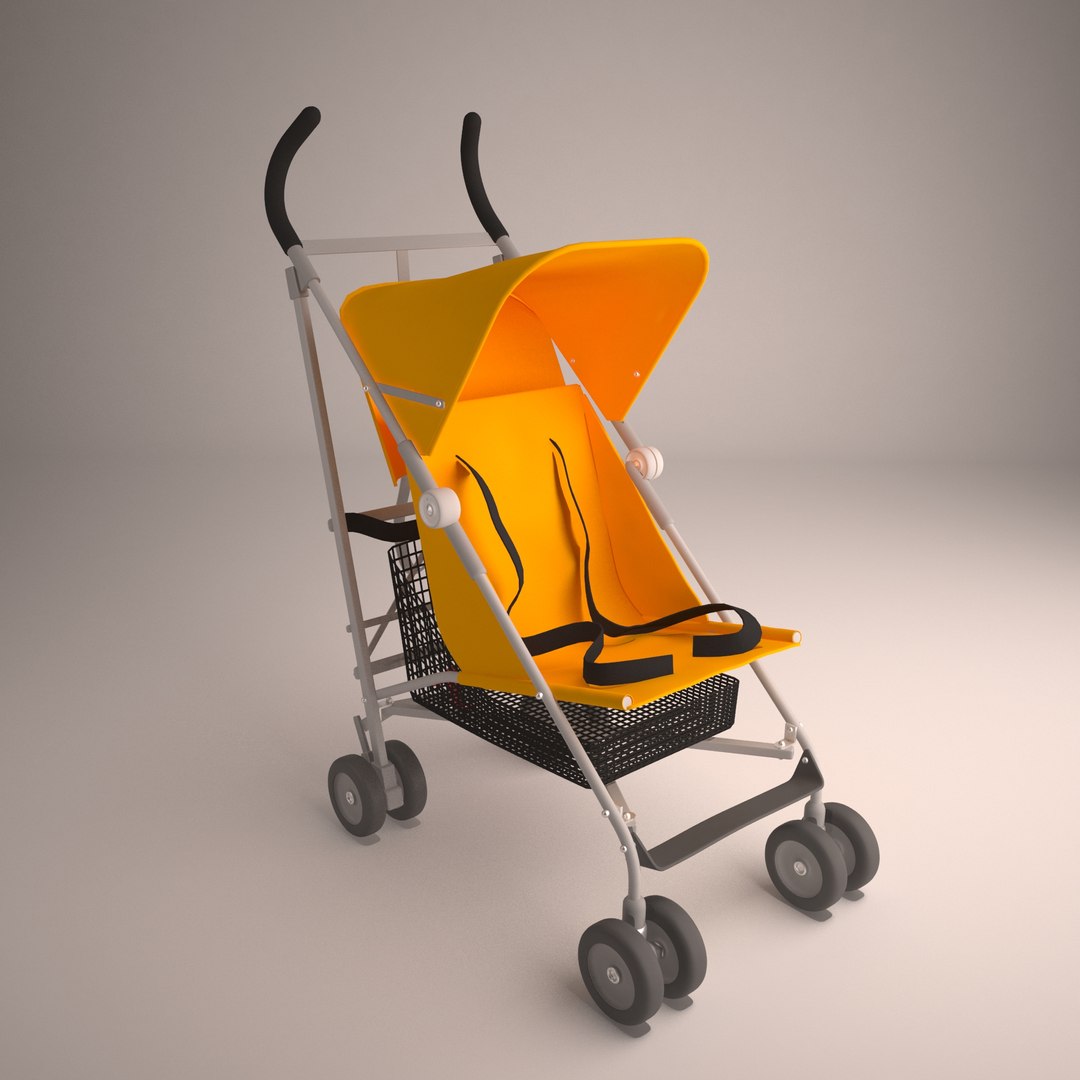 3D Stroller Child Model - TurboSquid 1398525