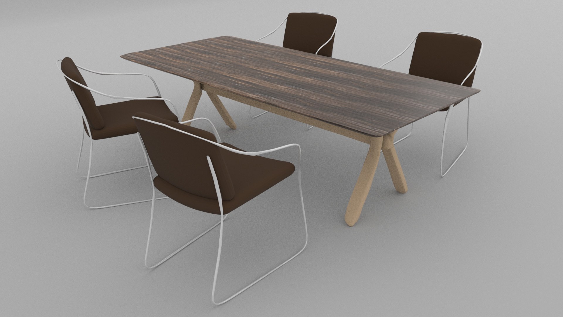 Laos Rustic Table 3D Model - TurboSquid 2274310