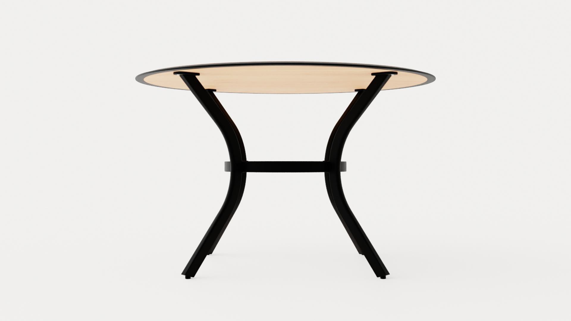 Nice Dining Table 120 Black 3D Model - TurboSquid 2241907