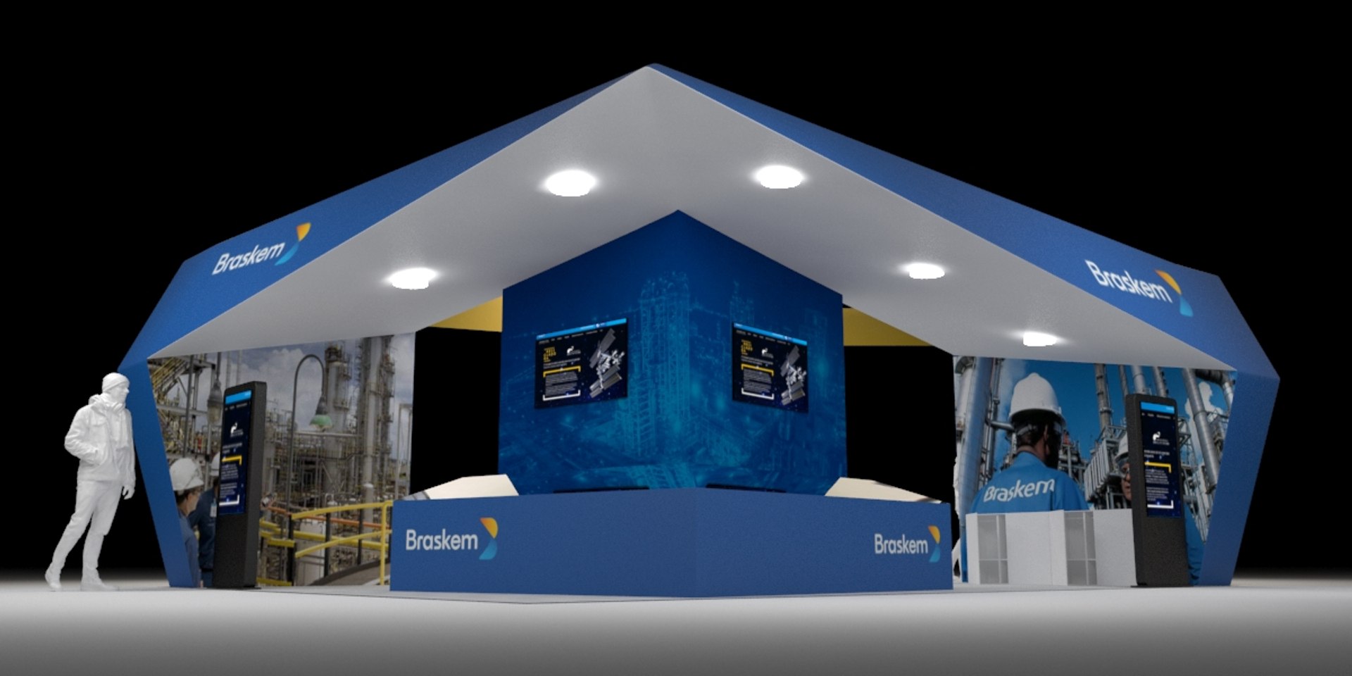 6x8m Stand Fair 3D Model - TurboSquid 1258106