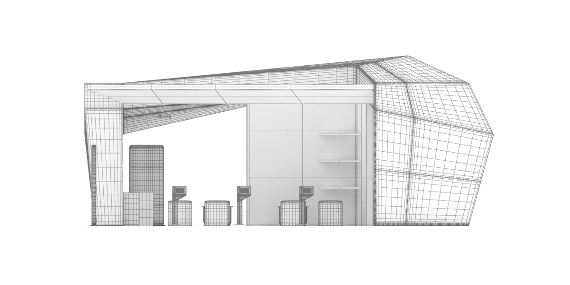 6x8m Stand Fair 3D Model - TurboSquid 1258106