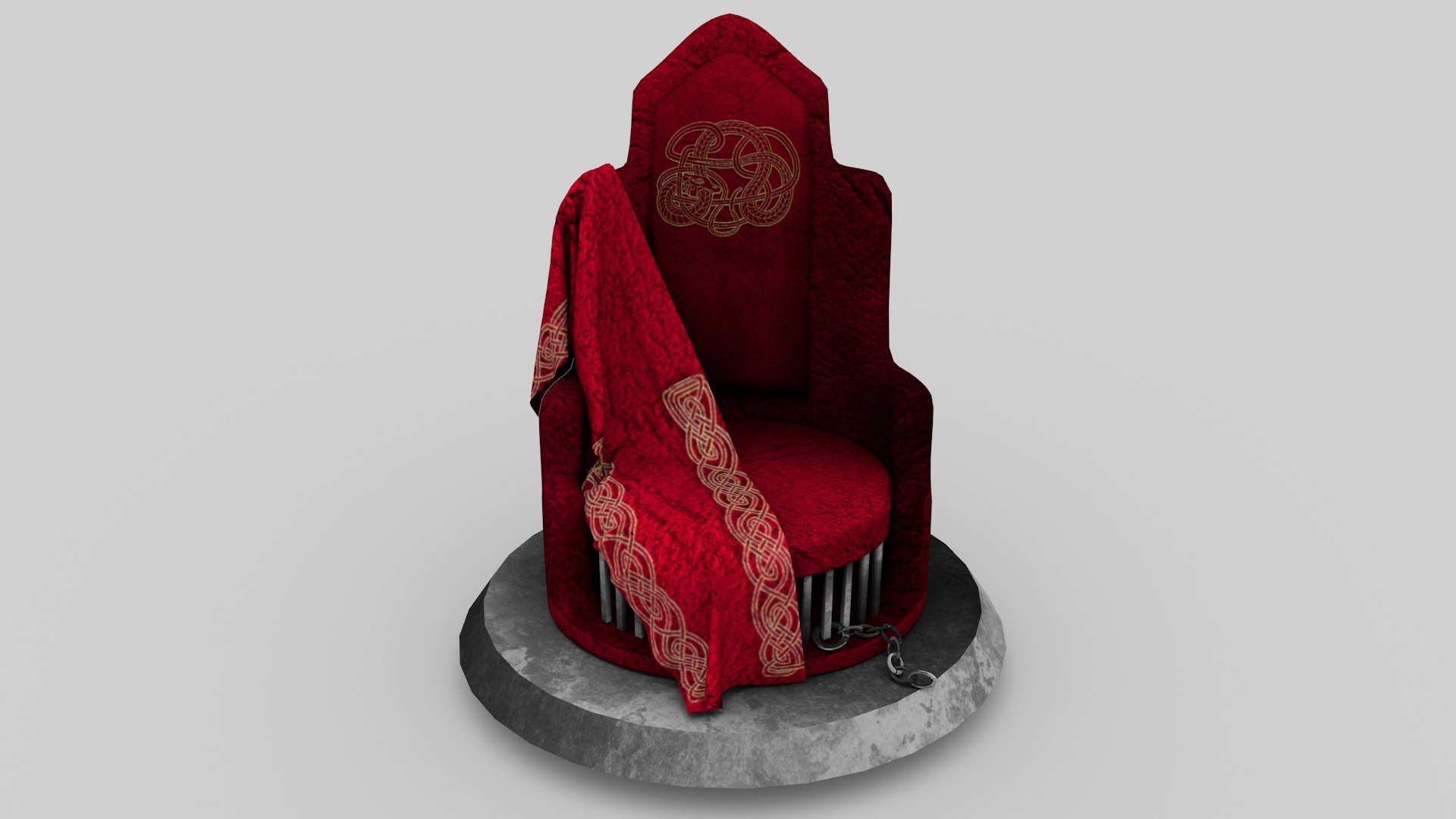 King throne chair 3D model - TurboSquid 1164523