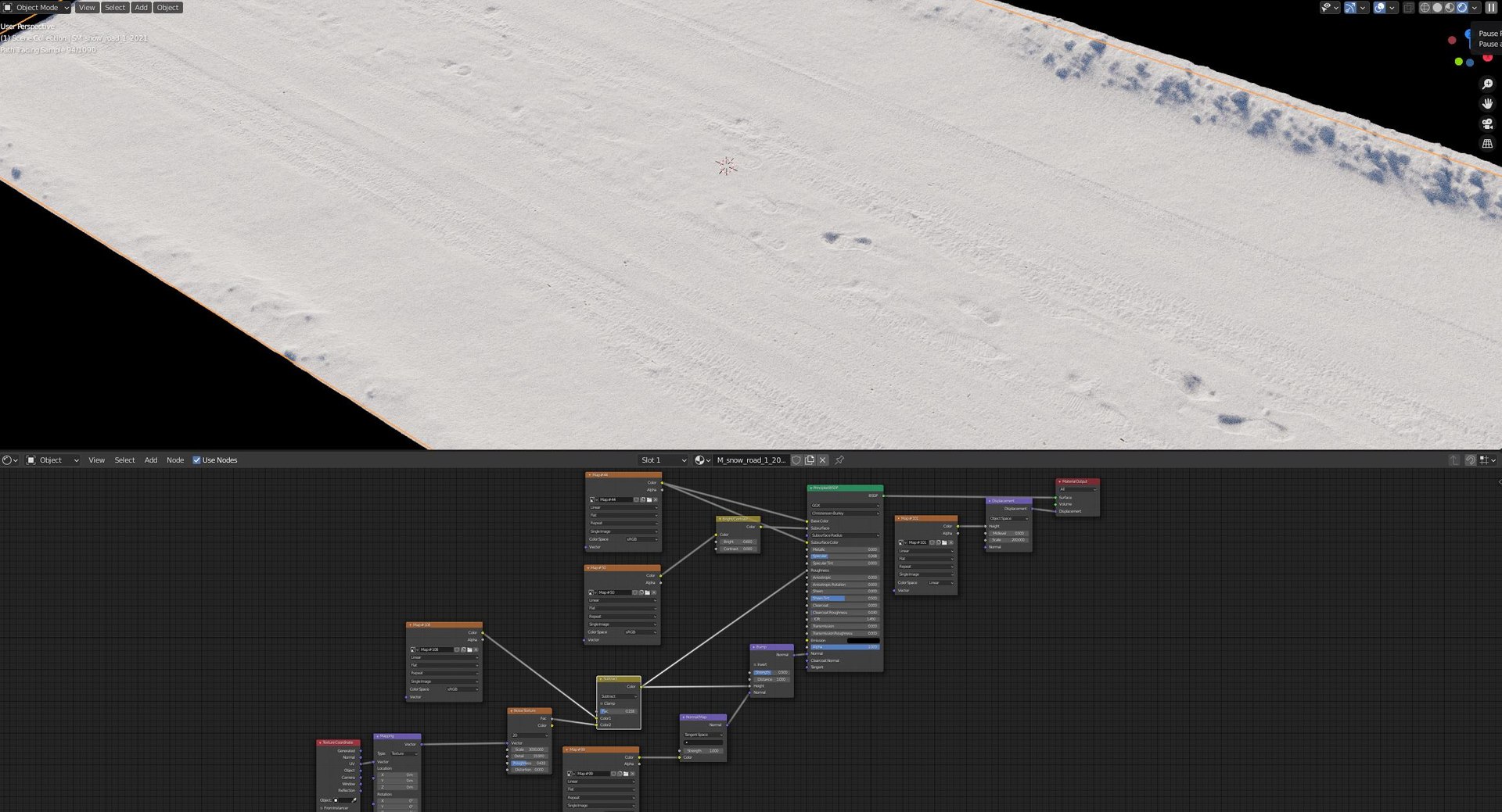 3D Ultra Realistic Snow Road 1 2021Hq Scan - TurboSquid 1837469