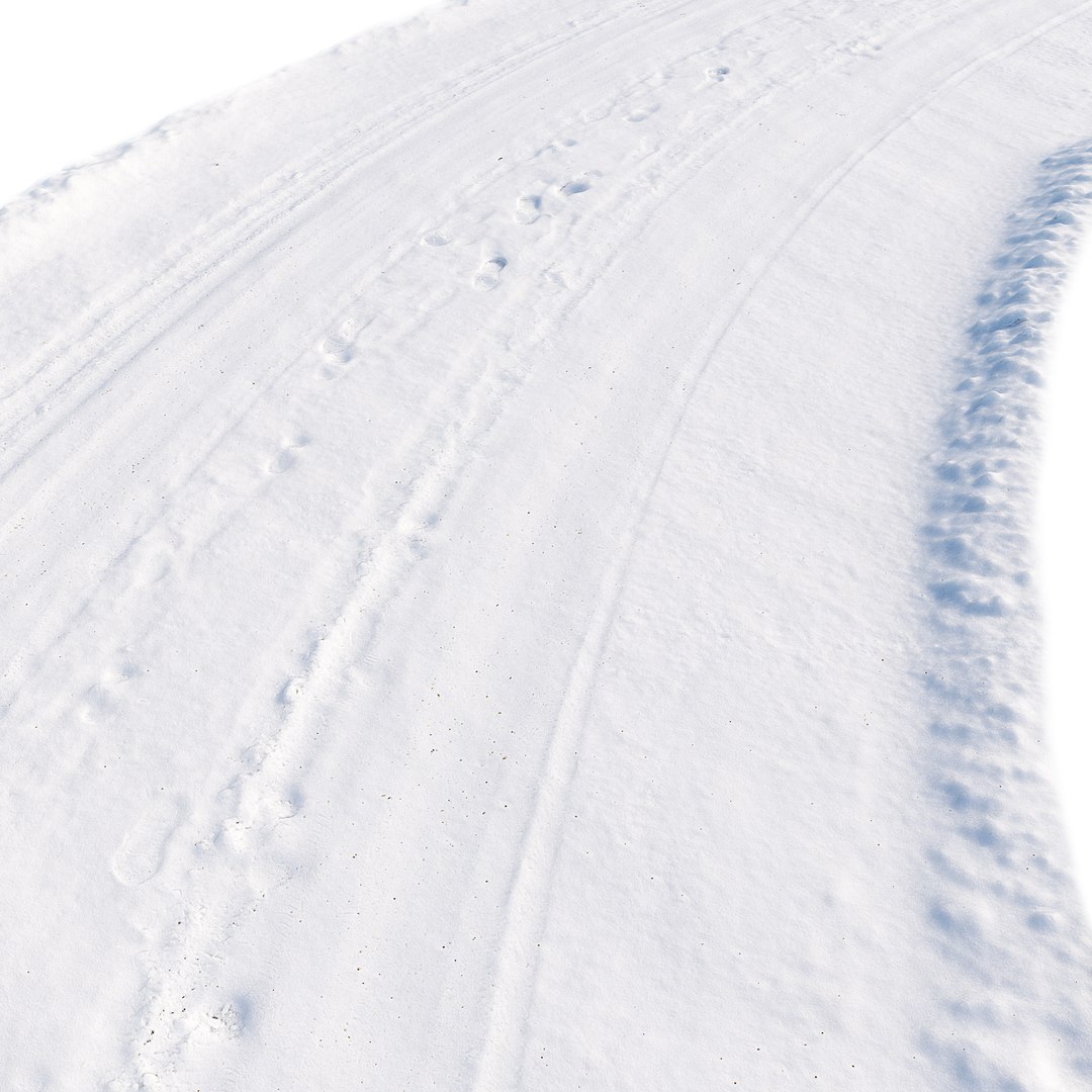 3D Ultra Realistic Snow Road 1 2021Hq Scan - TurboSquid 1837469
