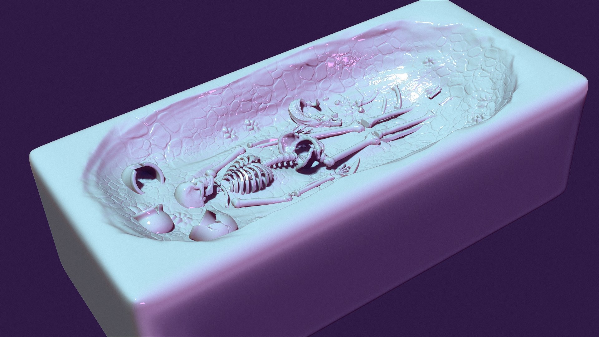 3D Skeleton In Historical Saka Excavations Model - TurboSquid 2123493