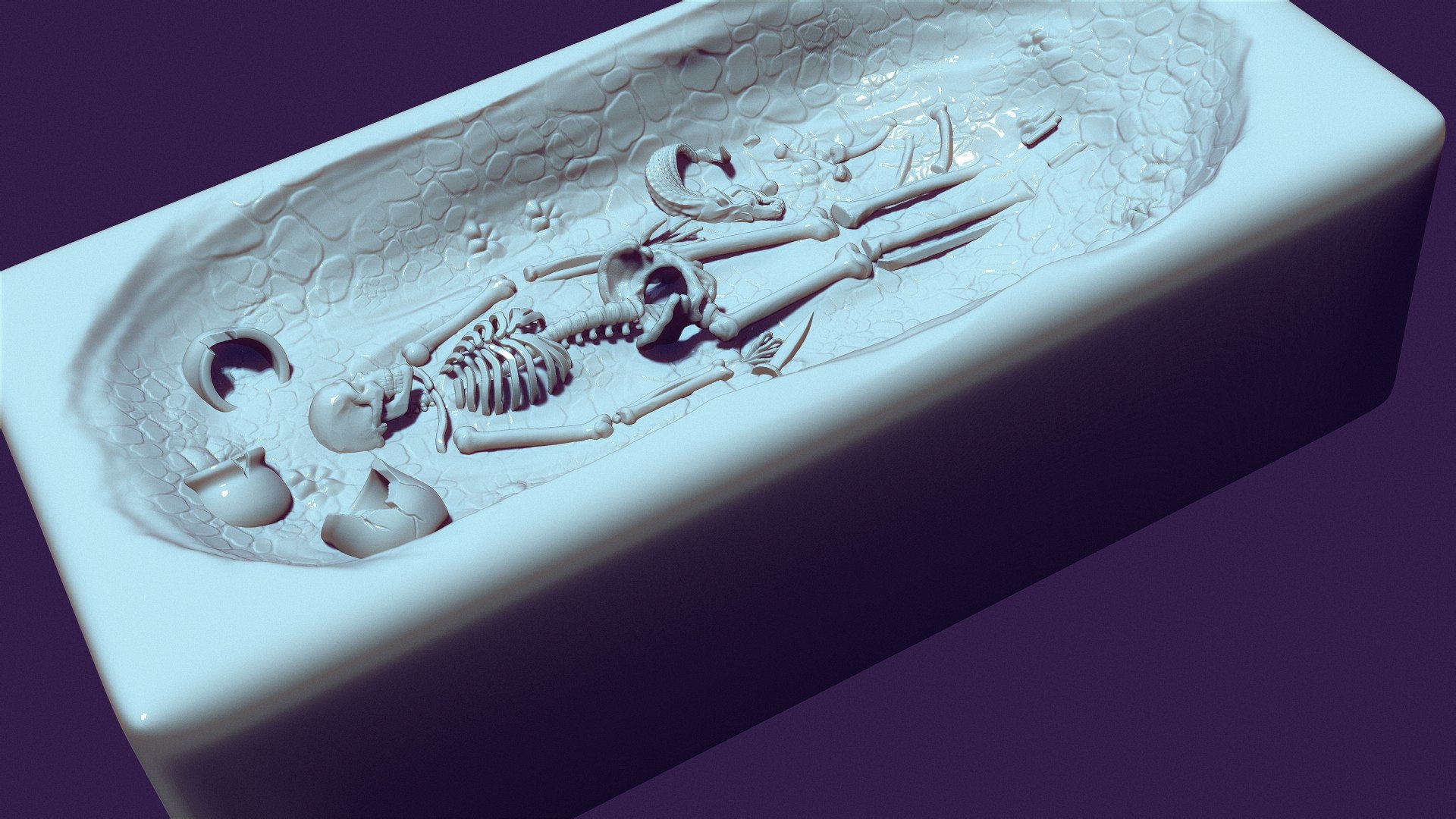 3D Skeleton In Historical Saka Excavations Model - TurboSquid 2123493