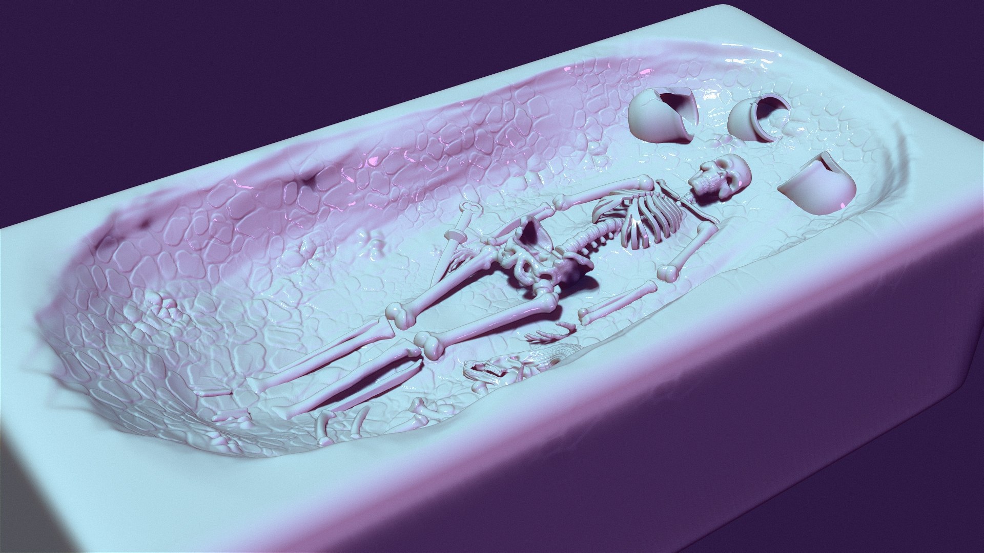 3D Skeleton In Historical Saka Excavations Model - TurboSquid 2123493