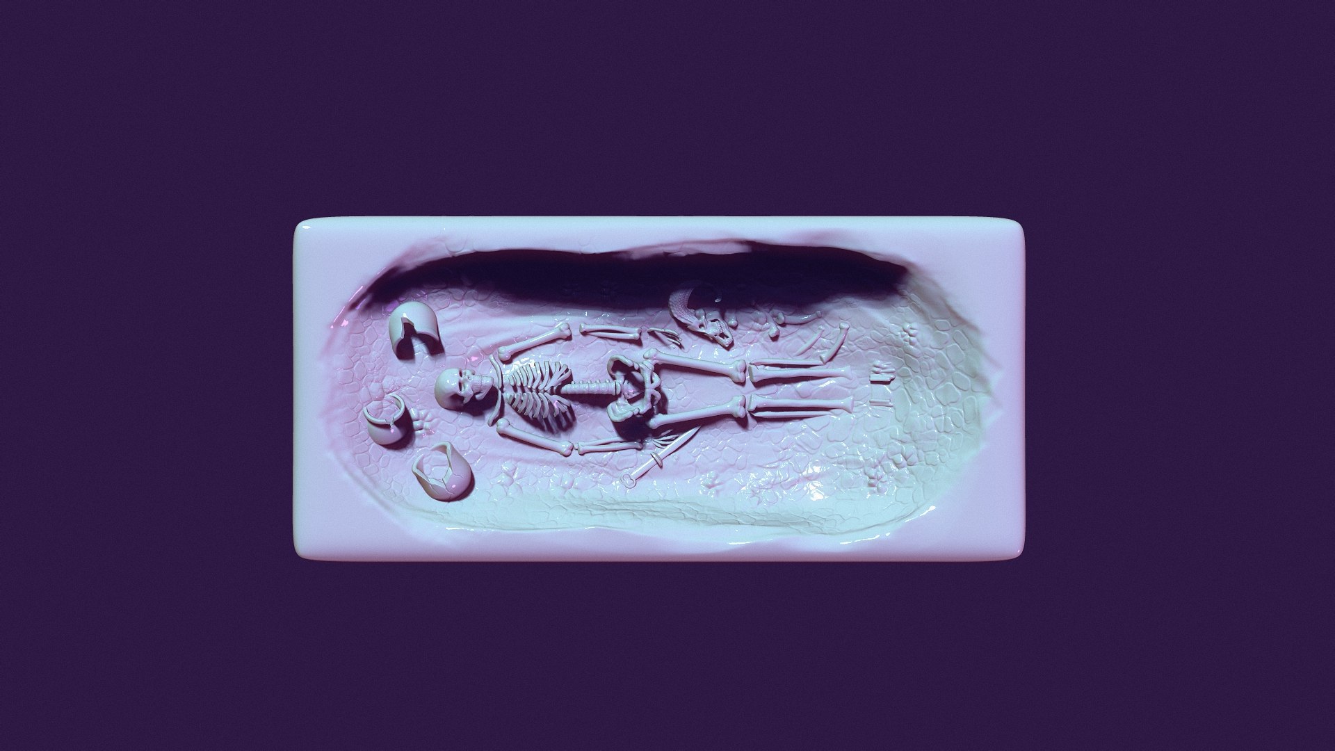 3D Skeleton In Historical Saka Excavations Model - TurboSquid 2123493