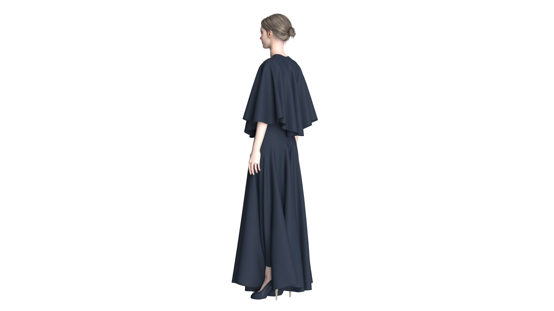 Girls Cope Dress 3D Model - TurboSquid 2395734