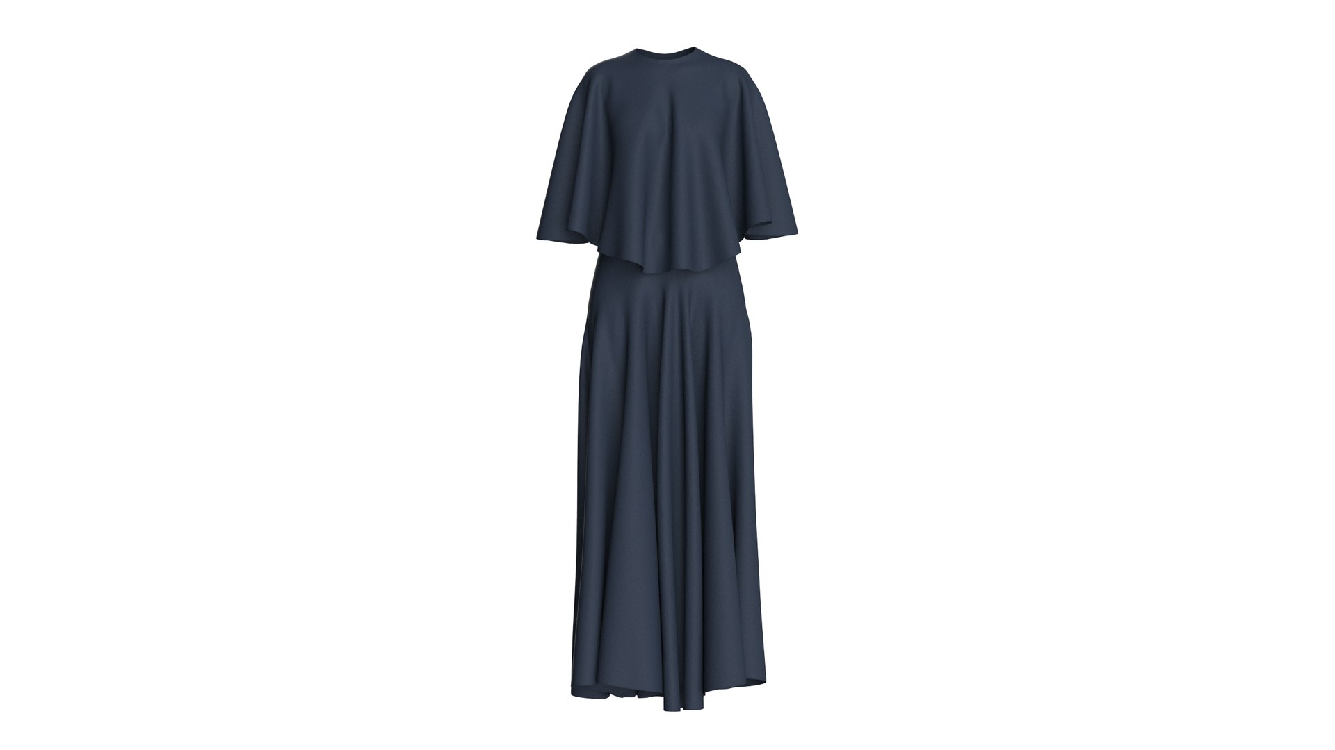 Girls Cope Dress 3D Model - TurboSquid 2395734