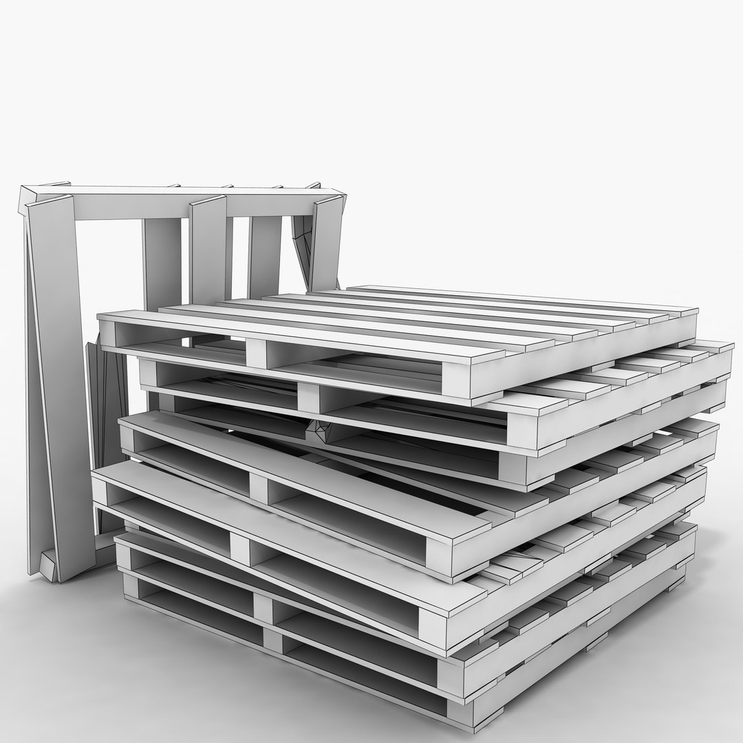 Wooden Pallets 3D Model - TurboSquid 1221906