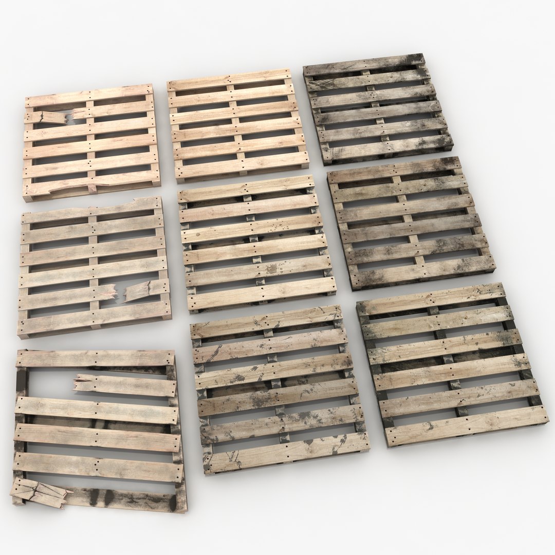 Paletten-Stapel 3D-Modell - TurboSquid 1221906